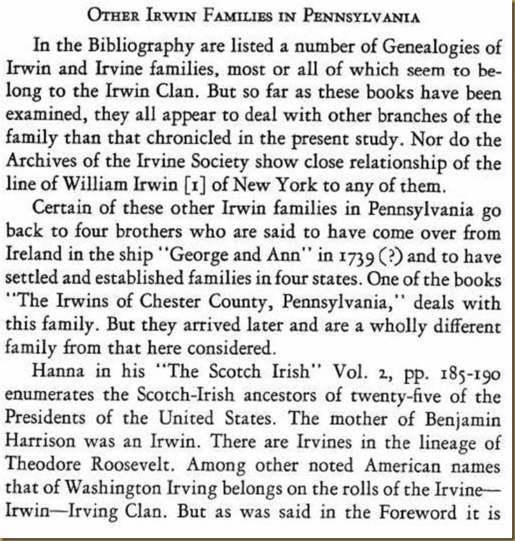 James Irwin Ancestors and Descendants: Genealogy of that branch of the ...